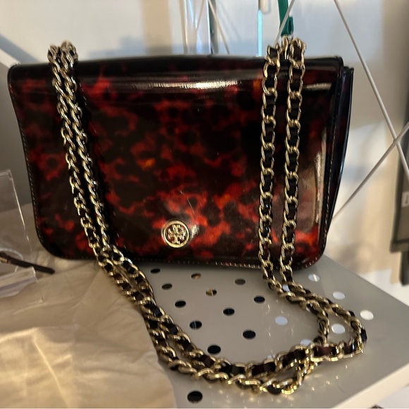 Tory Burch | Bags | Rare Tory Burch Tortoise Shell Emerson Patent ...